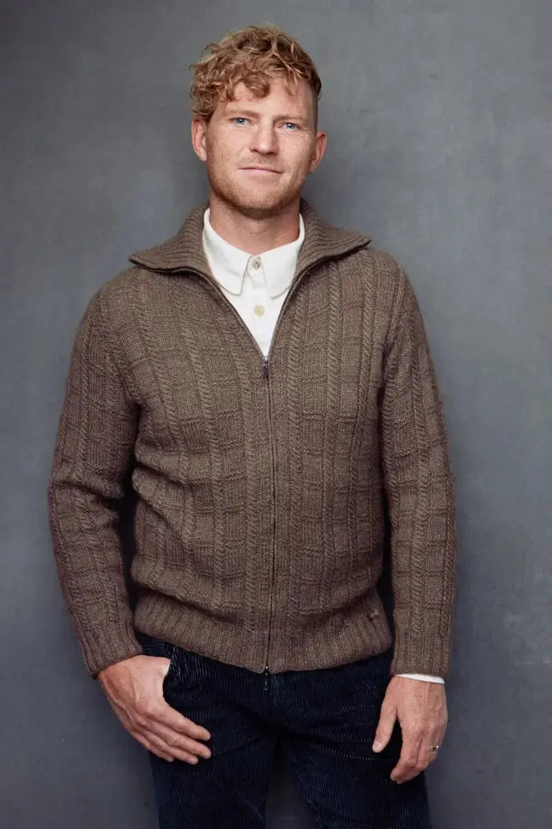 John Men's Cardigan- Pure Luxury 100% Qiviut | Qiviuk Boutique